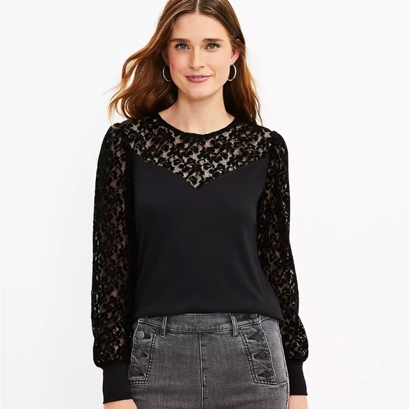 LOFT | Tops | Loft Black Top | Poshmark